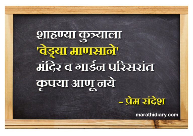 अस्सल मराठी पुणेरी पाट्याचा संग्रह… | Puneri Patya - MarathiDiary